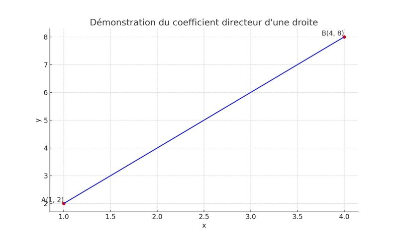 Comment calculer le coefficient directeur ? - L'agence E-COM